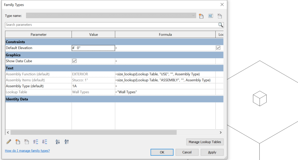 Revit Assembly Layers with Lookup Tables